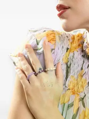 ANDREOLI Diamond Dark Purple Band Ring