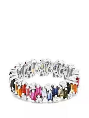 SUZANNE KALAN Rainbow Sapphire And Diamond Ring
