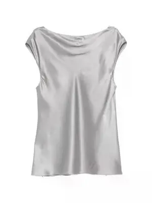 Carine Gilson Lace-trimmed Silk Blouse
