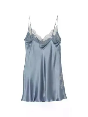 Carine Gilson Lace-trim Slip Dress