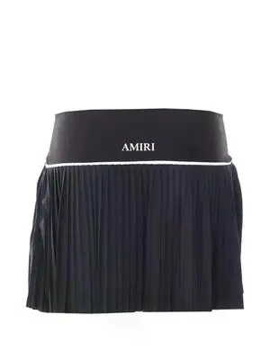 Amiri Ma Pleated Mini Skirt - Black