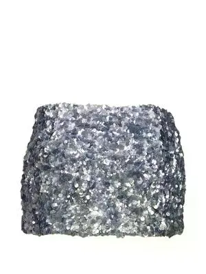 GLOWNY Twinkle Sequin-embellished Mini Skirt - Blue