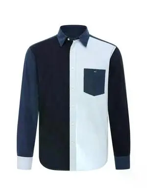 EDEN PARK Arbonne Colour-block Corduroy Shirt
