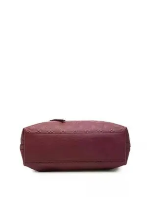 LOUIS VUITTON 2014 Monogram Empreinte Bastille Pm Satchel - Red
