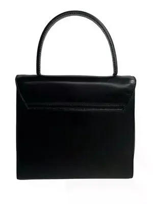 Celine Calfskin Star Ball Top Handle Bag Satchel - Black
