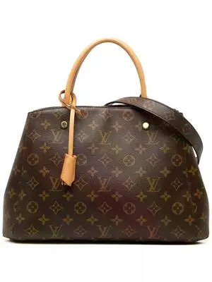 LOUIS VUITTON 2016 Monogram Montaigne Mm Satchel - Brown