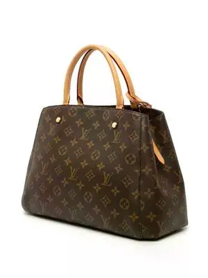 LOUIS VUITTON 2016 Monogram Montaigne Mm Satchel - Brown