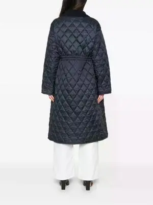 Fabiana Filippi Quilted Contrast Collar Coat