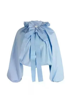 PATOU Ruffled Bow-detailed Top