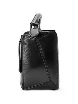 Loewe Large Puzzle Panelled Tote Bag - Black