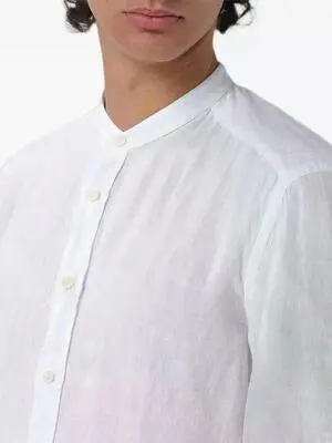 B.D.BAGGIES Band-collar Cotton Shirt