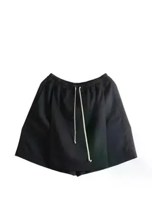 Rick Owens Drawstring-waistband Knee-length Shorts - Black