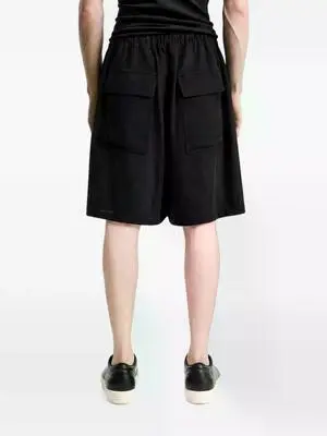 Rick Owens Wool Drawstring Waistband Knee-length Shorts