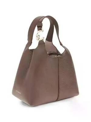 COCCINELLE Small C-easy Leather Tote Bag - Brown