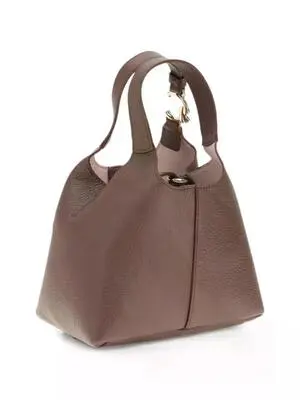COCCINELLE Small C-easy Leather Tote Bag - Brown