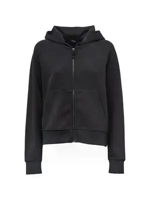 Max Mara Logo-embroidered Zip-up Hoodie - Grey