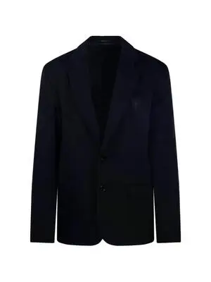 Gucci Logo-embroidered Single-breasted Blazer - Blue