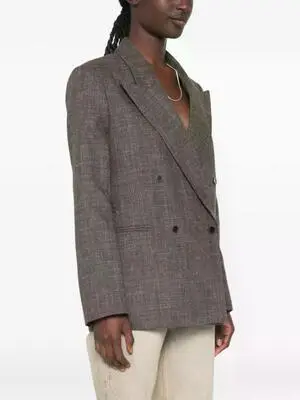 ALYSI Double-breasted Peaked-lapels Blazer