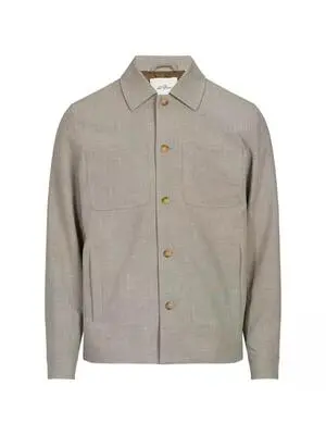 LES DEUX Check-pattern Jacket - Grey