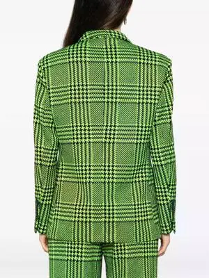 Liviana Conti Double-breasted Check-pattern Blazer