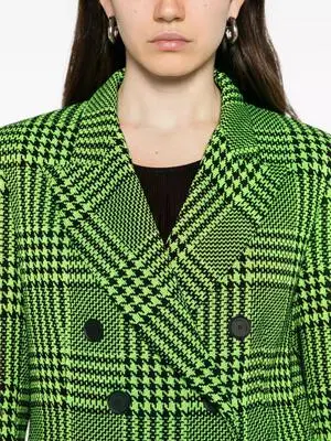 Liviana Conti Double-breasted Check-pattern Blazer