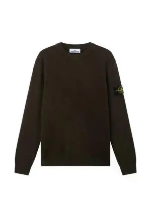 Stone Island Logo-patch Sweater - Brown
