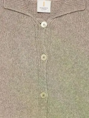 Incentive! Cashmere Daliah Button-up Collared Cardigan