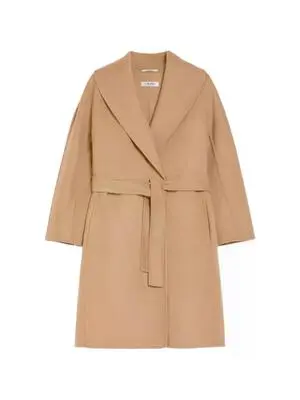 Max Mara Belted Single-breasted Coat - Neutrals