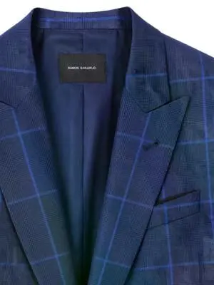 RAMON SANJURJO Check-pattern Three-piece Suit