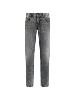 Dolce & Gabbana Zip-up Straight-leg Jeans - Grey