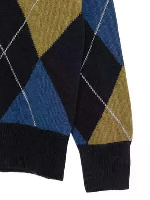 Incentive! Cashmere Famara Argyle-intarsia Sweater - Blue