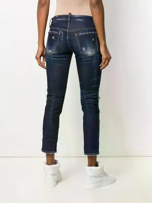 Dsquared2 Distressed Cropped Jeans