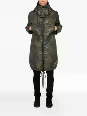 Masnada Printed Hooded Coat