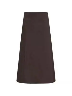 RIER Wrap-design Midi Skirt - Brown