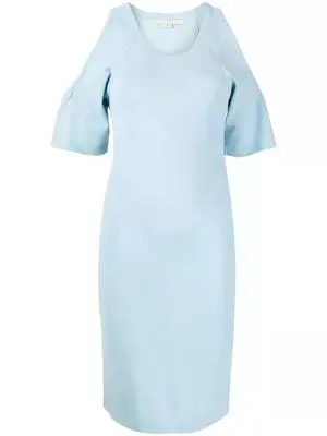 Stella McCartney Cold-shoulder Dress - Blue