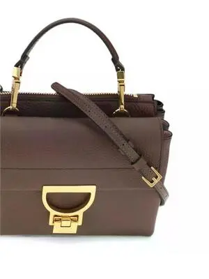 COCCINELLE Small Arlettis Leather Tote Bag - Brown
