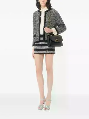 Valentino Garavani Contrast-trim Cardigan - Grey