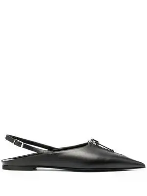 Stella McCartney Zipit Slingback Ballerina Shoes