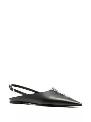 Stella McCartney Zipit Slingback Ballerina Shoes