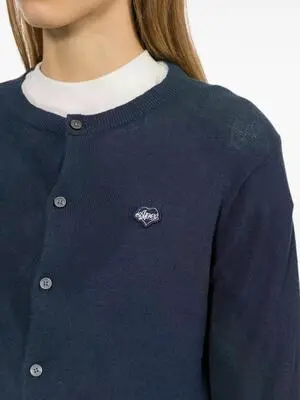 AAPE BY *A BATHING APE Logo-patch Button-up Cardigan