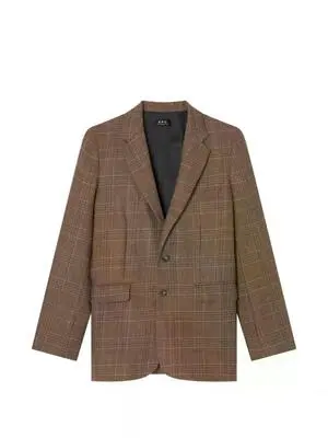 A.P.C. A.P.C. Annie Check-Pattern Blazer
