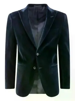 Corneliani Velvet Blazer - Blue