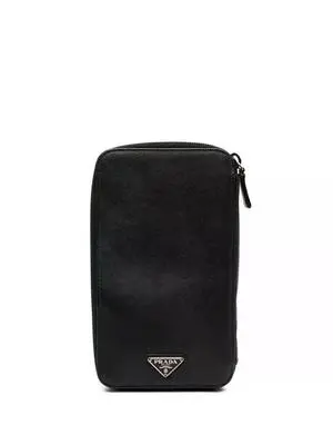 Prada 2000-2013 Saffiano Zip Around Wallet Long Wallets - Black
