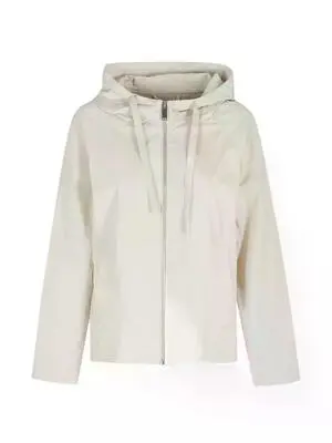 OOF WEAR Hooded Pleated-back Jacket - Neutrals