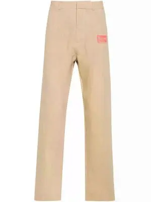 Off-White Appliqué-logo Tapered Trousers
