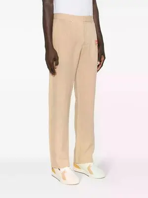 Off-White Appliqué-logo Tapered Trousers