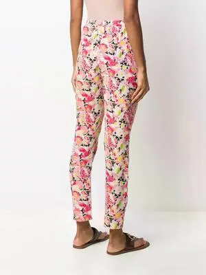 Stella McCartney Floral Print Cotton Trousers