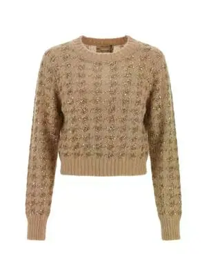TWINSET Sequin-embellished Knitted Sweater - Neutrals