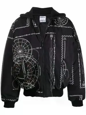 COUNTY OF MILAN Astral-print Bomber Jacket