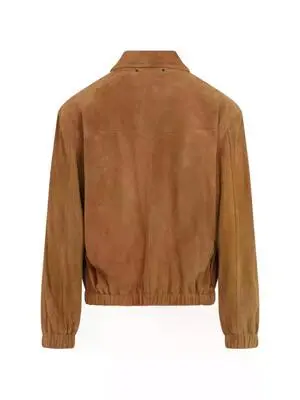 Paul Smith Tan Suede Zip-up Jacket